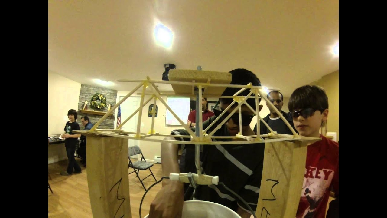 MESA Balsa Wood Bridge Test - YouTube