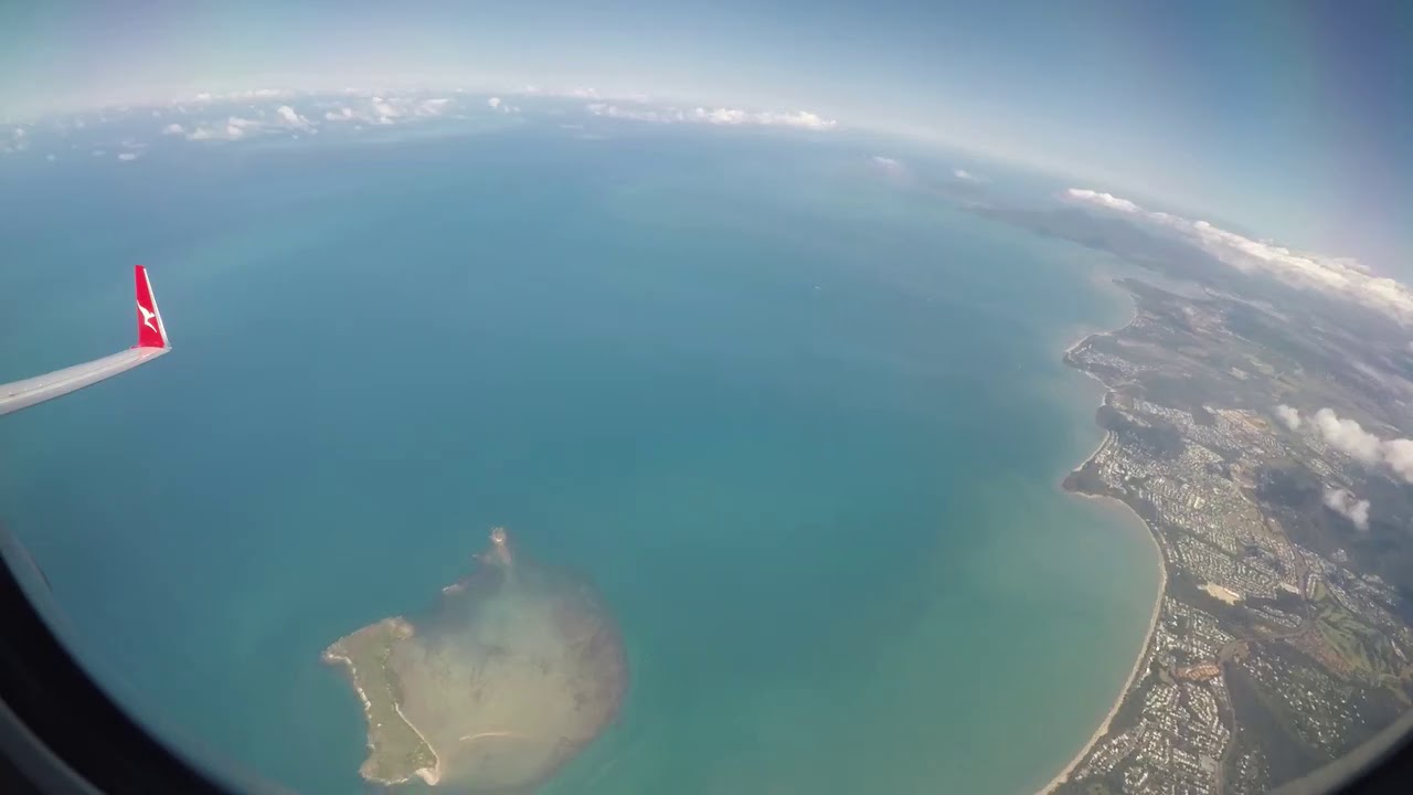 Cairns to Melbourne Airport in 2 minutes Plane Flight Time Lapse GoPro ...