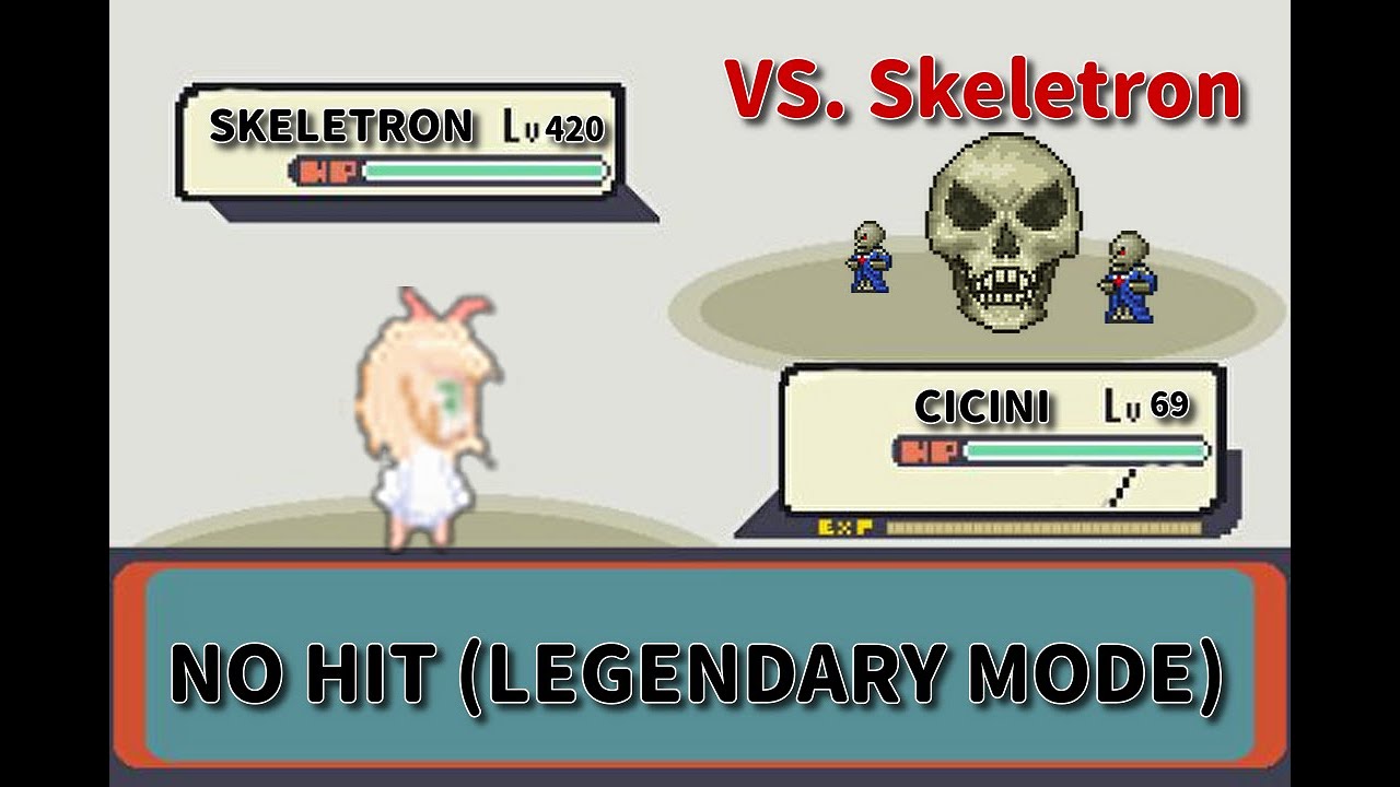 (No Hit) 1.4.4 Terraria Legendary Mode NEW Skeletron Boss Fight - YouTube
