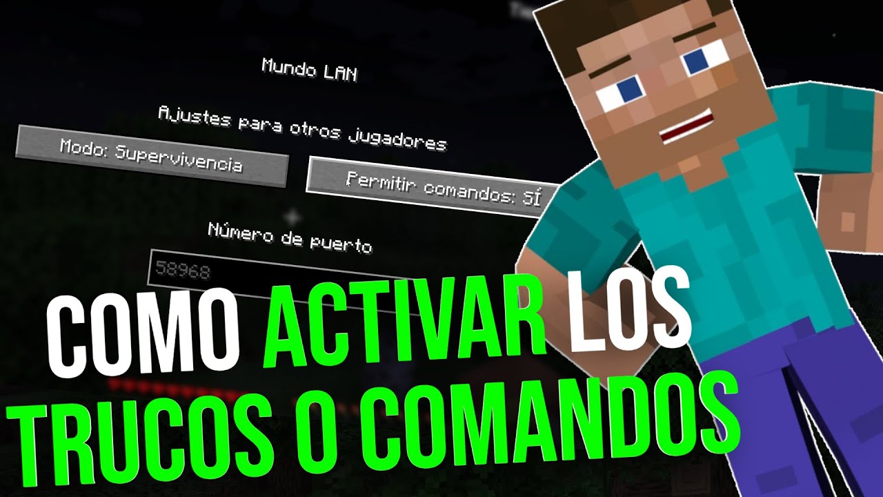Como activar los trucos o comandos en Minecraft (2025) - YouTube
