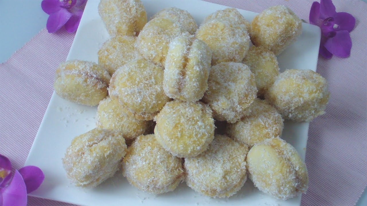 حلوة ريشبوند بطريقة جد مبسطة Richbond Cookies - Coconut Cookie Balls ...