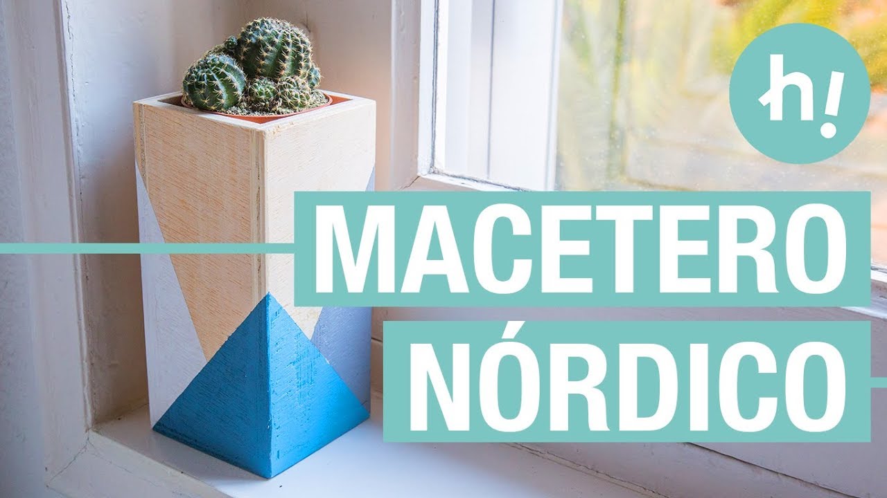 Macetero con motivos geométricos · Handfie DIY - YouTube