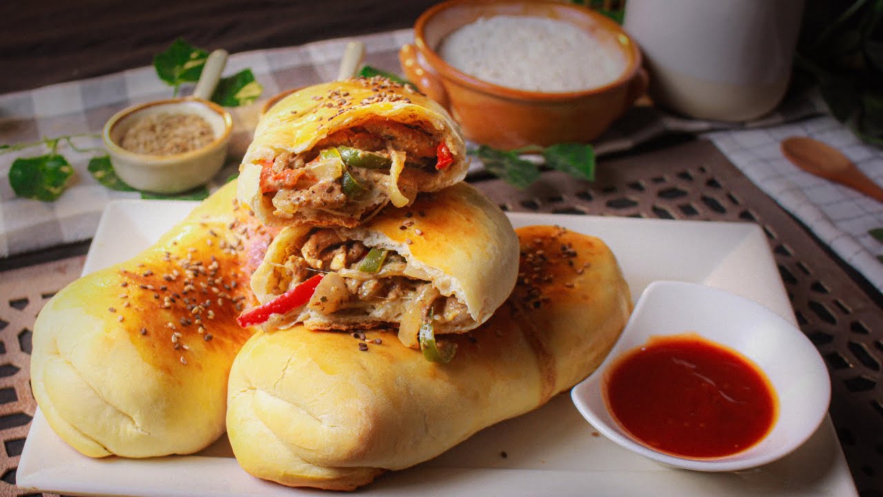 How to make a good Chicken Fajita Bread - YouTube