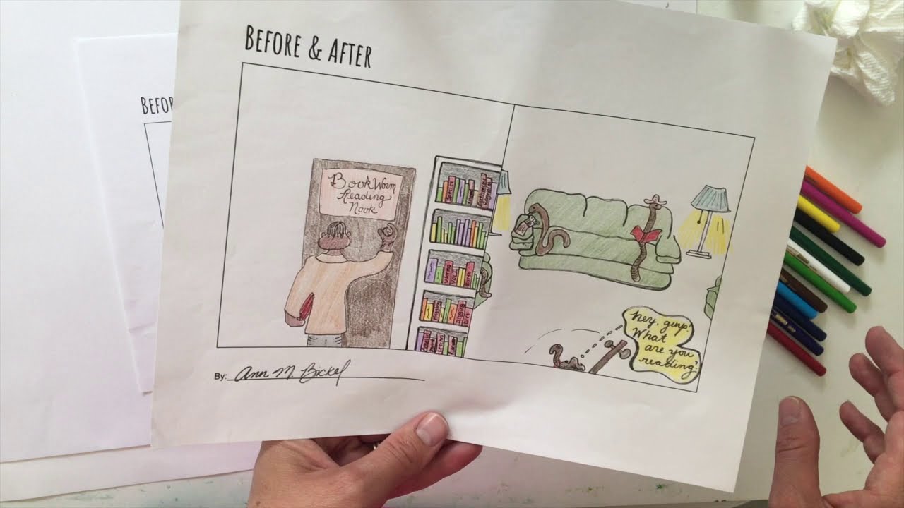 Before and After Cursive Cartoon - YouTube