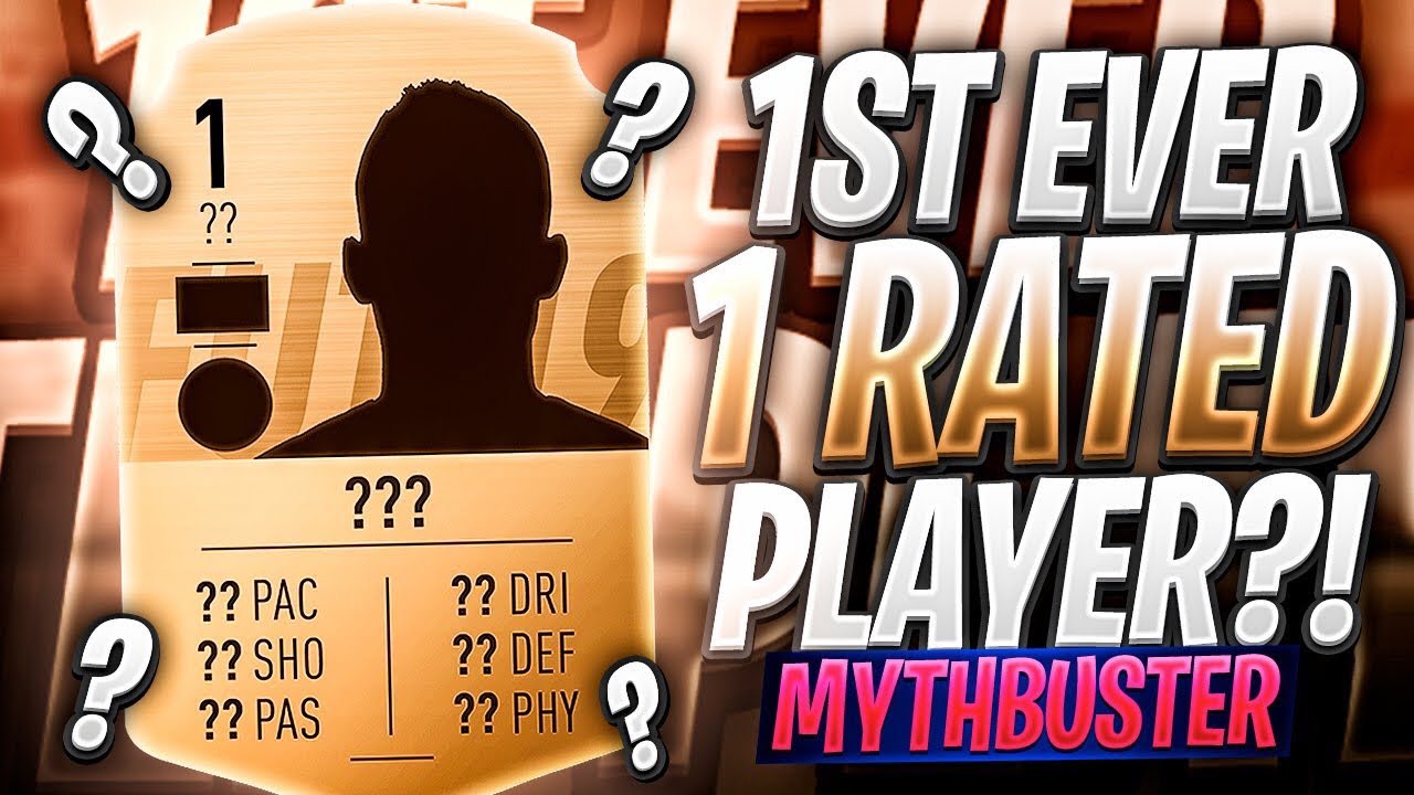 1ST EVER 1 RATED PLAYER? - YouTube