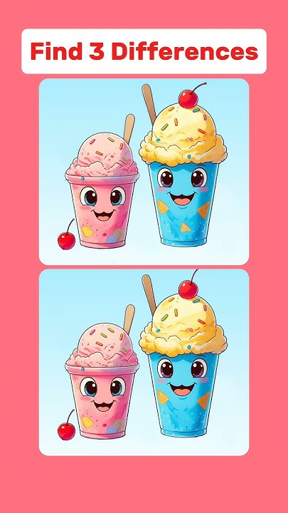 Only 5% intelligent People Can Spot 3 Differences 🥸 #findthedifferences ...