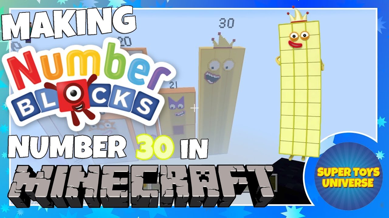 Making Numberblock 30 in Minecraft - YouTube