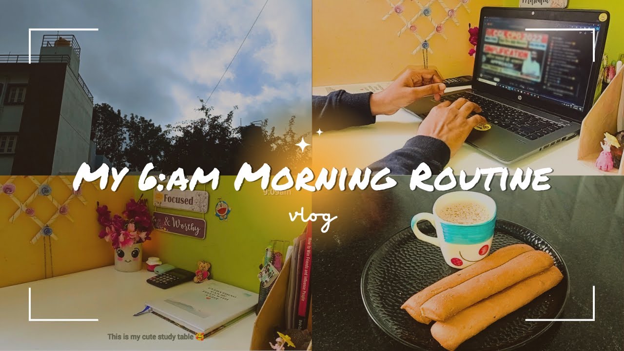 My First Vlog | My 6 am Morning routine | Morning Study #youtube #vlog - YouTube