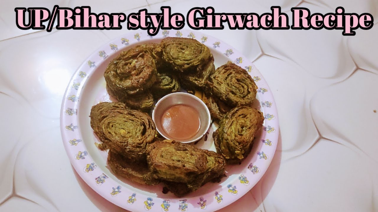 UP/Bihar style Girwach Recipe// Arbi ke Patte ki Swadisht Pakode ...