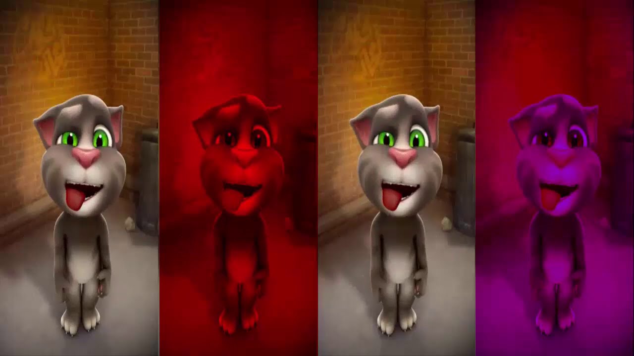 Talking Tom Cat Funny Fail Colors Movement -- Tom Video 39 - YouTube