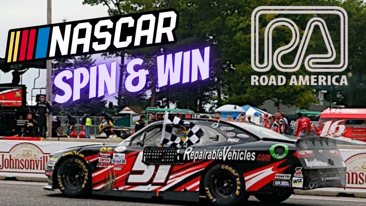 NASCAR Spin & Win: Jeremy Clements at Road America 2017 - YouTube