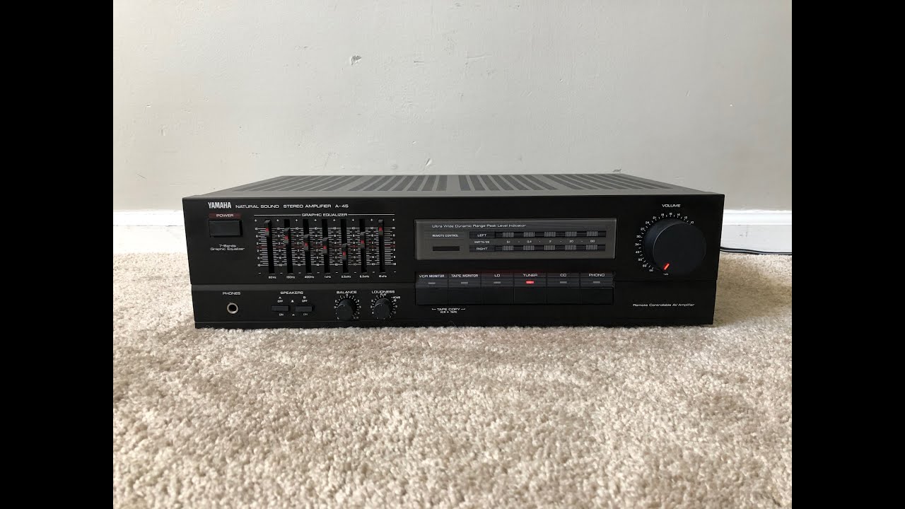 Yamaha A-45 Home Stereo Integrated Amplifier - YouTube