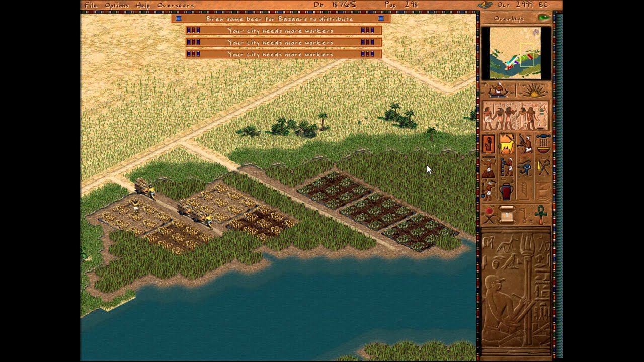 Pharaoh Walkthrough: Mission 04 - Nekhen (Hierakonpolis) - YouTube