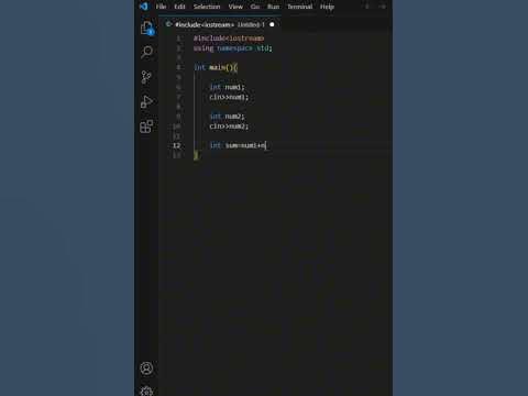 Print sum of two numbers by c++ || #coding #reels #clanguage #trending #youtubeshorts #code # ...