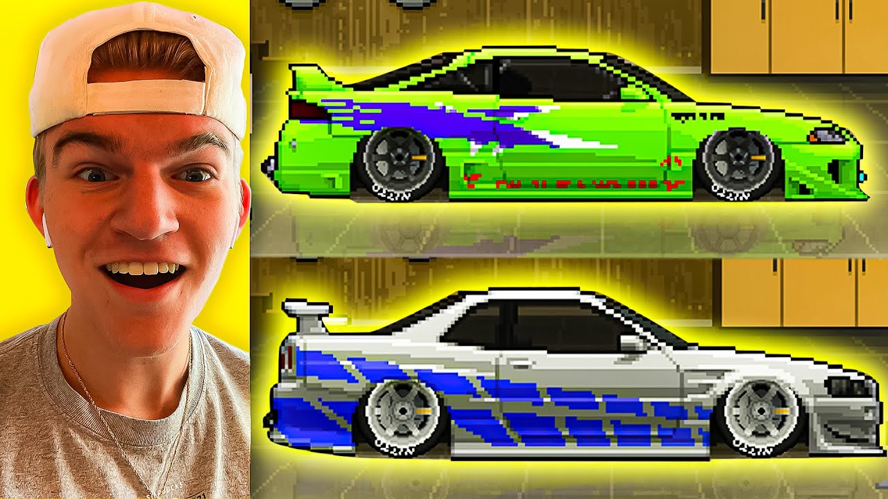 HITTING 300+ MPH IN PIXEL CAR RACER WITH TWO INSANE CARS! (FAST AND ...