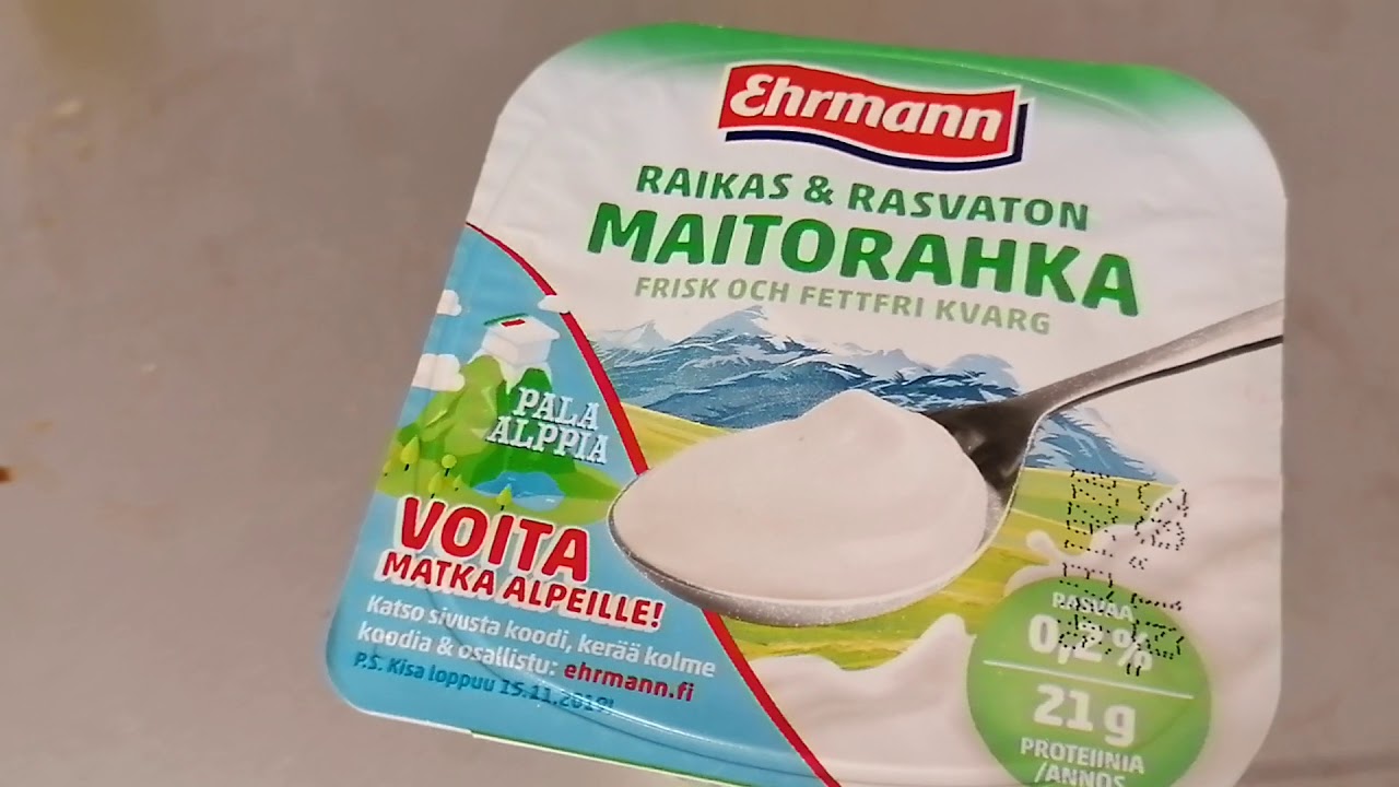 Maitorahka on terveellinen ruokaa ja hyvää proteiini lähtee. - YouTube