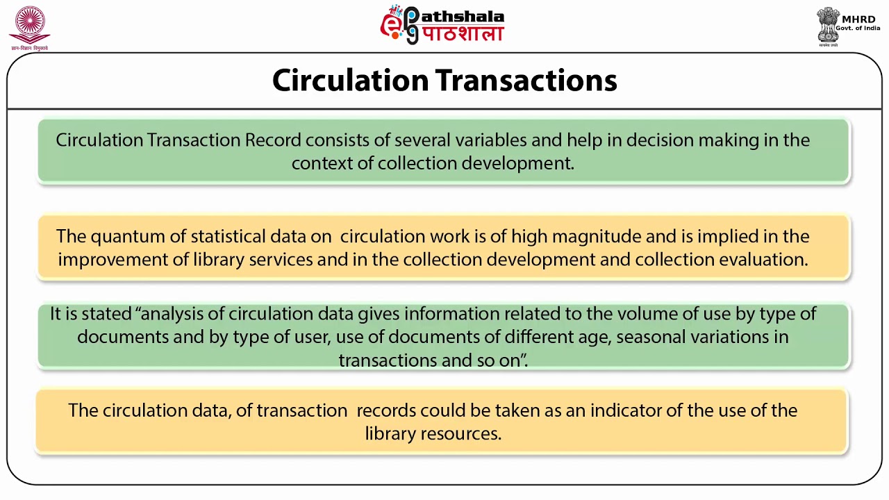 Analysis Of Circulation Data, Including The Quantitative Methods To ...
