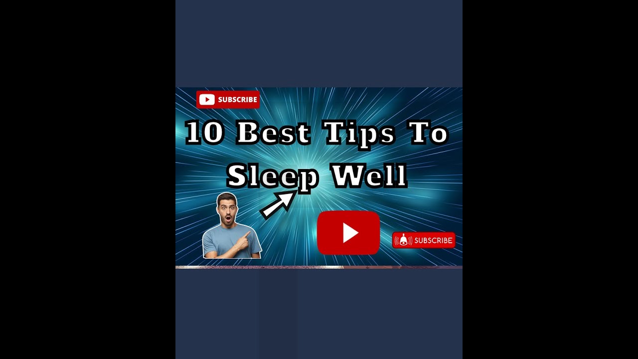 10 BEST THINGS TO SLEEP WELL😍 - YouTube
