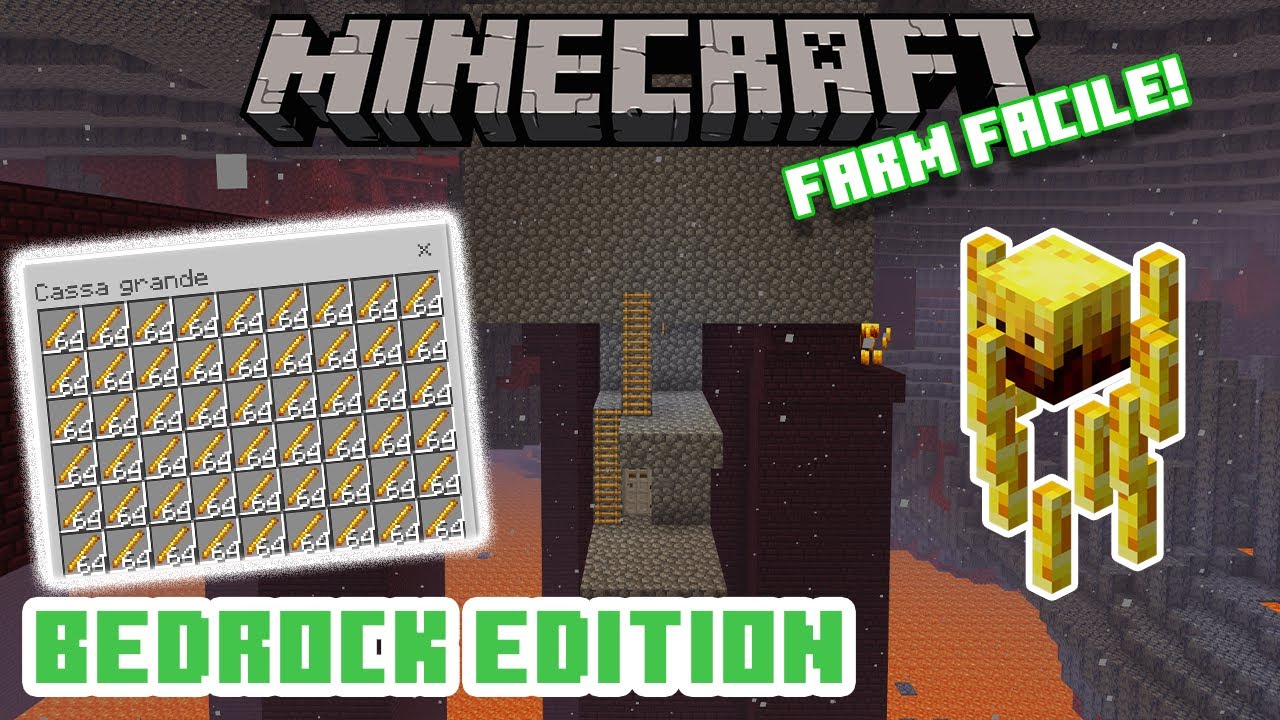 *EASY* La FARM di BLAZE DEFINITIVA (Blaze Rod, EXP) per Bedrock Edition 1.20+ || MINECRAFT ITA ...
