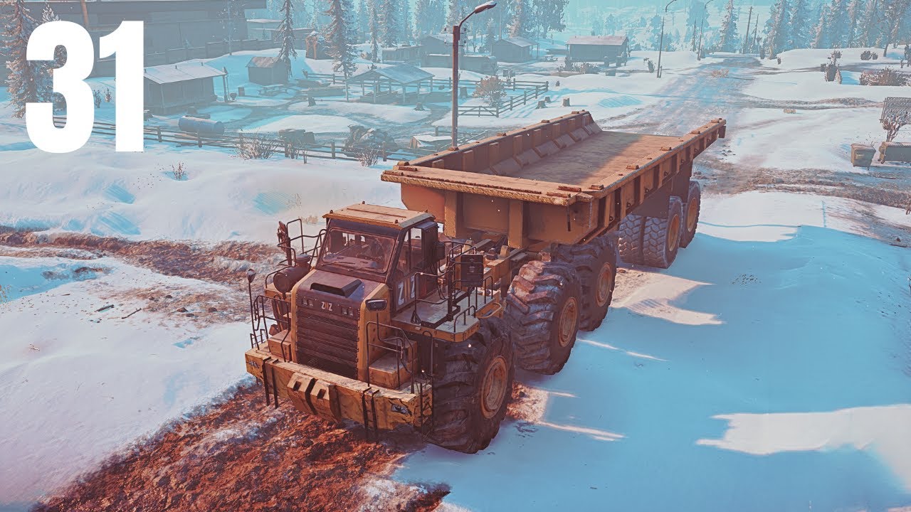 [PS5] [4K60FPS] SNOWRUNNER - Town Supplies with CAT 770G (Z2 ZIIZ770 ...