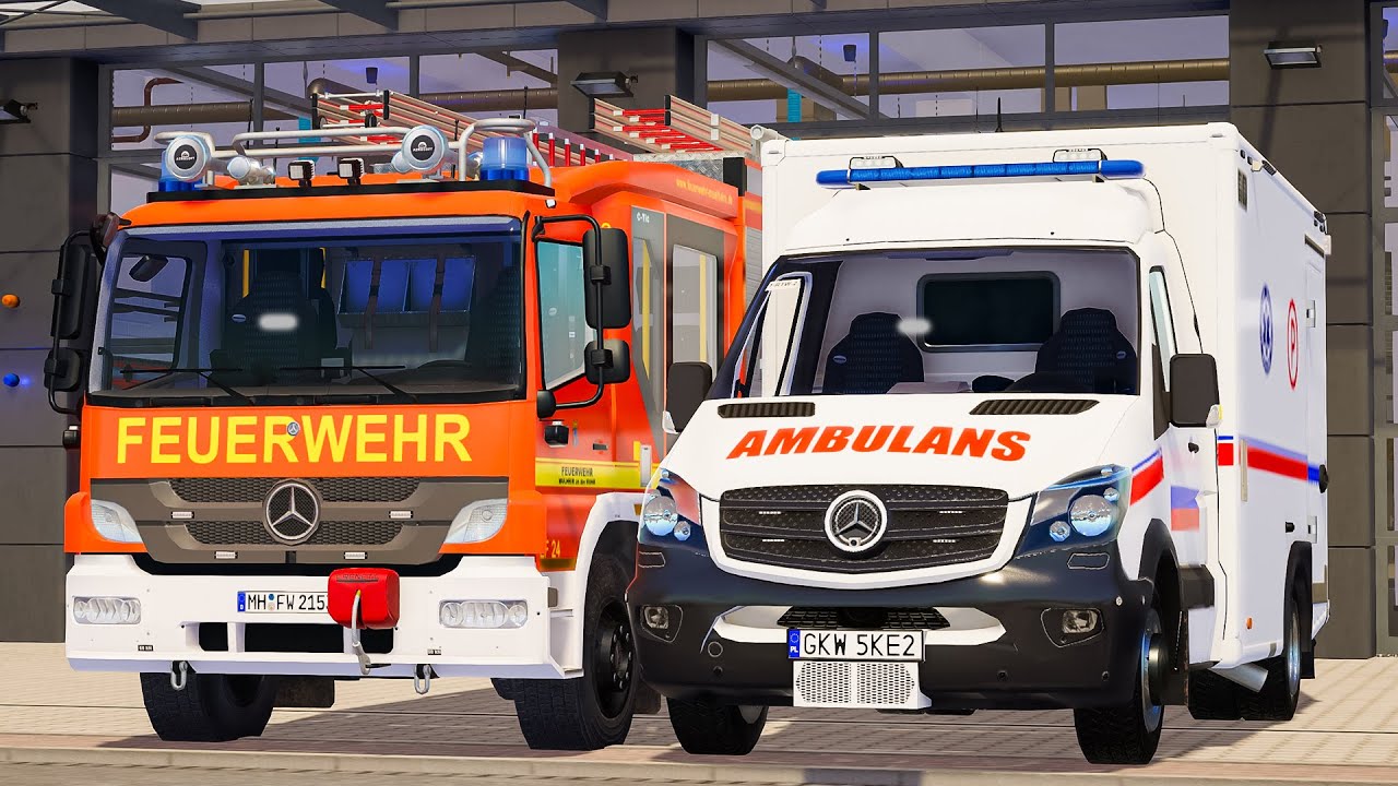 Emergency Call 112 - Polish New Skins Ambulance, Ladder Truck ...
