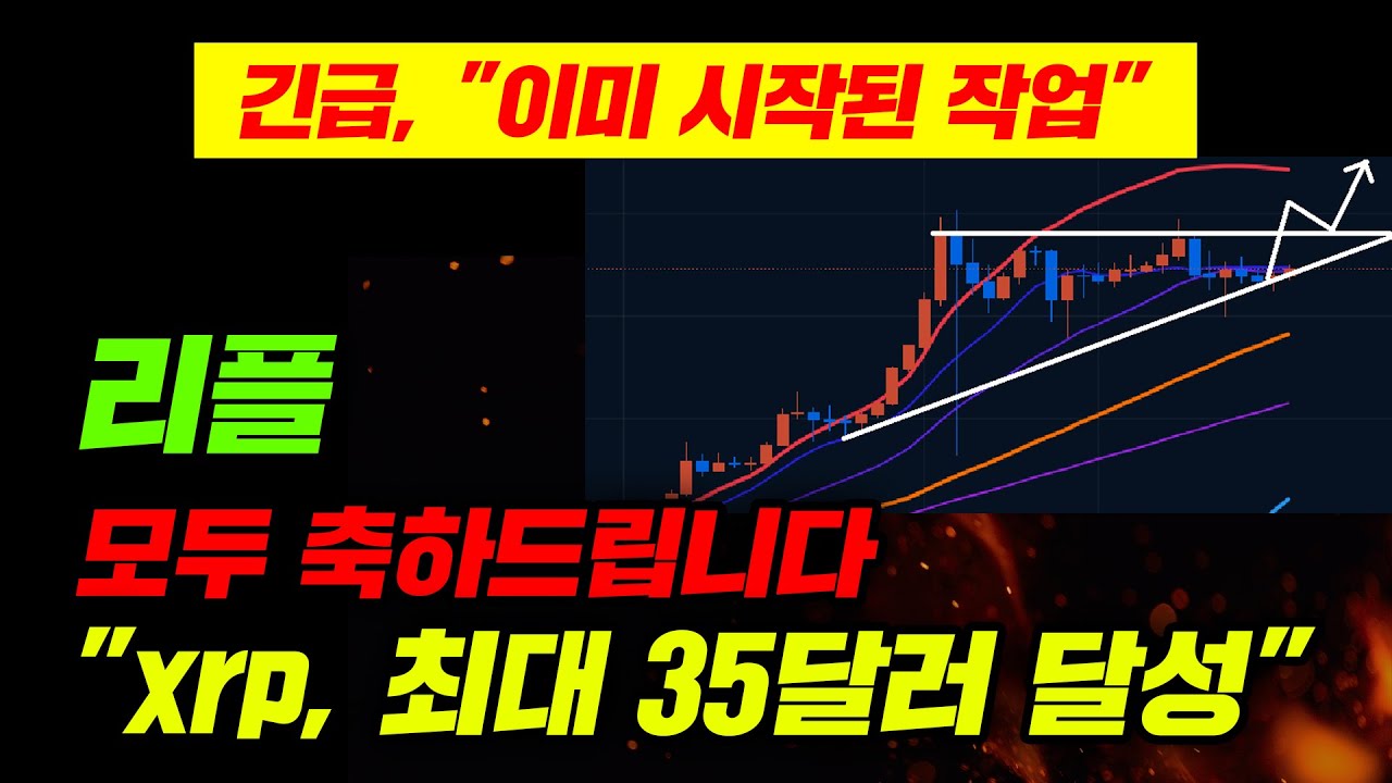 긴급 이미 시작된 작업 리플 모두 축하드립니다 Xrp 최대 35달러 달성 리플 리플전망 리플코인 Youtube