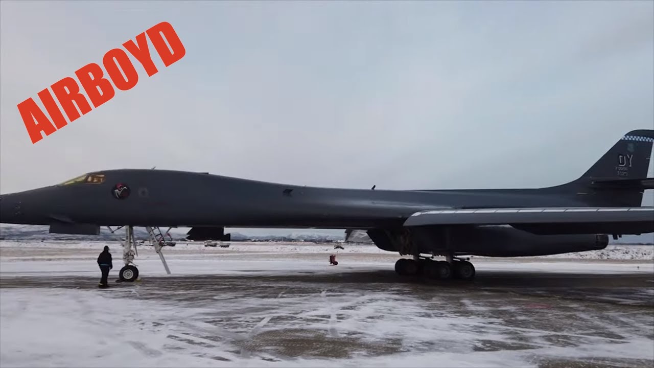 B-1Bs On The Ice And Snow • Norway - YouTube