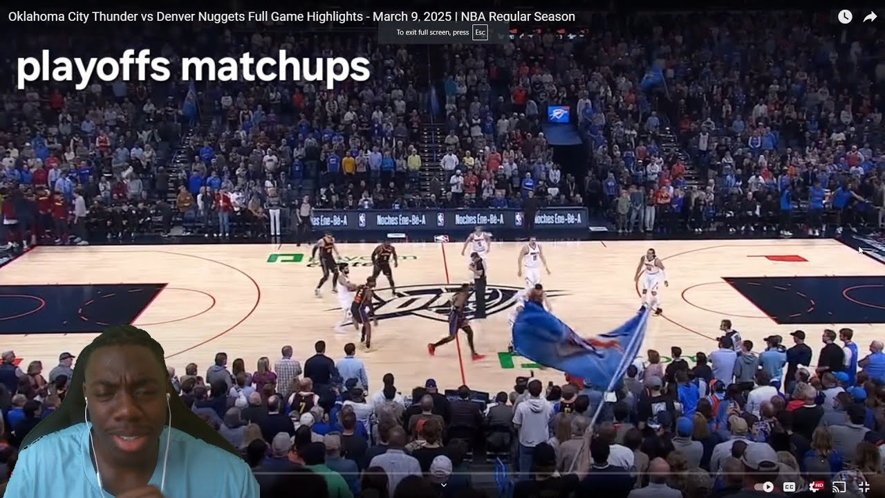 react to Oklahoma City Thunder vs Denver Nuggets Full Game Highlights - YouTube