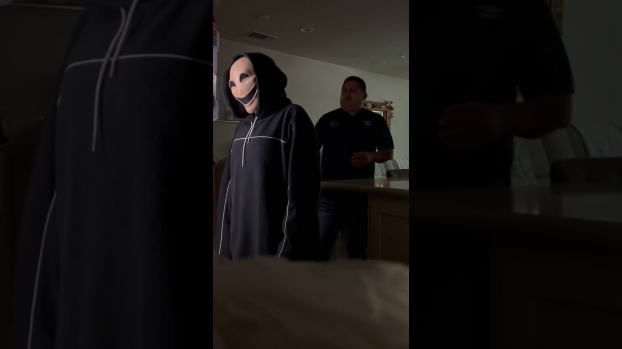 Prank with scary masks - YouTube