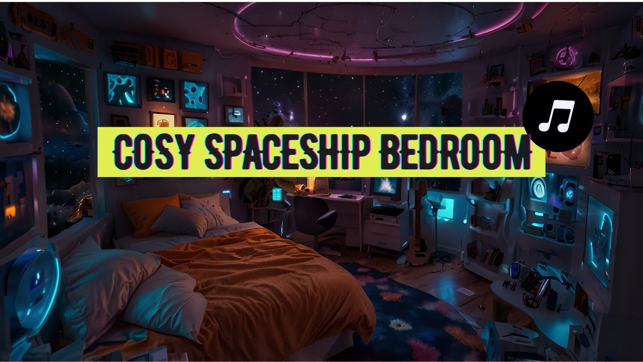 👩‍🚀 COSY SPACESHIP BEDROOM / Lost in the Cosmic Sea | Deep Space ...
