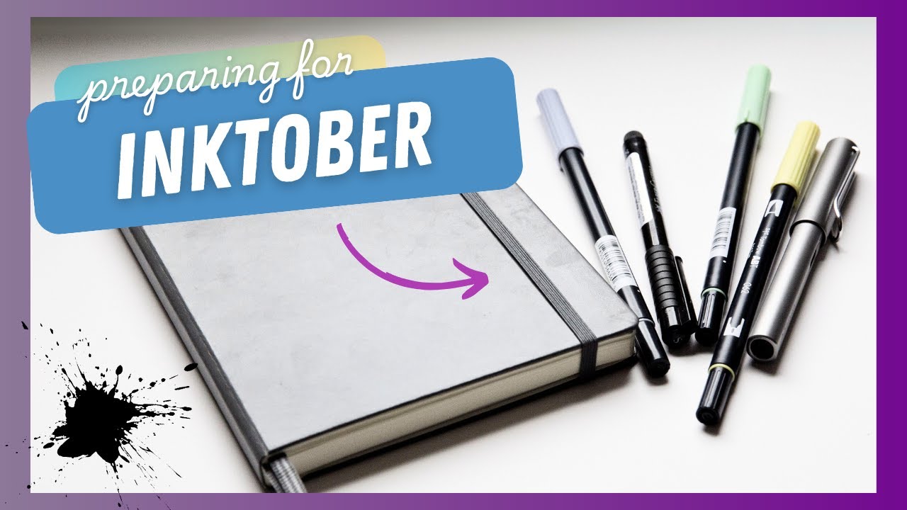 Preparing for Inktober! (October art challenge) - YouTube
