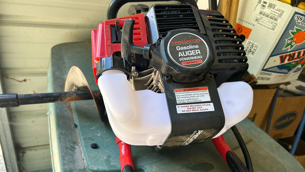 Predator Auger 57341 gas tank replacement and throttle / carburetor ...