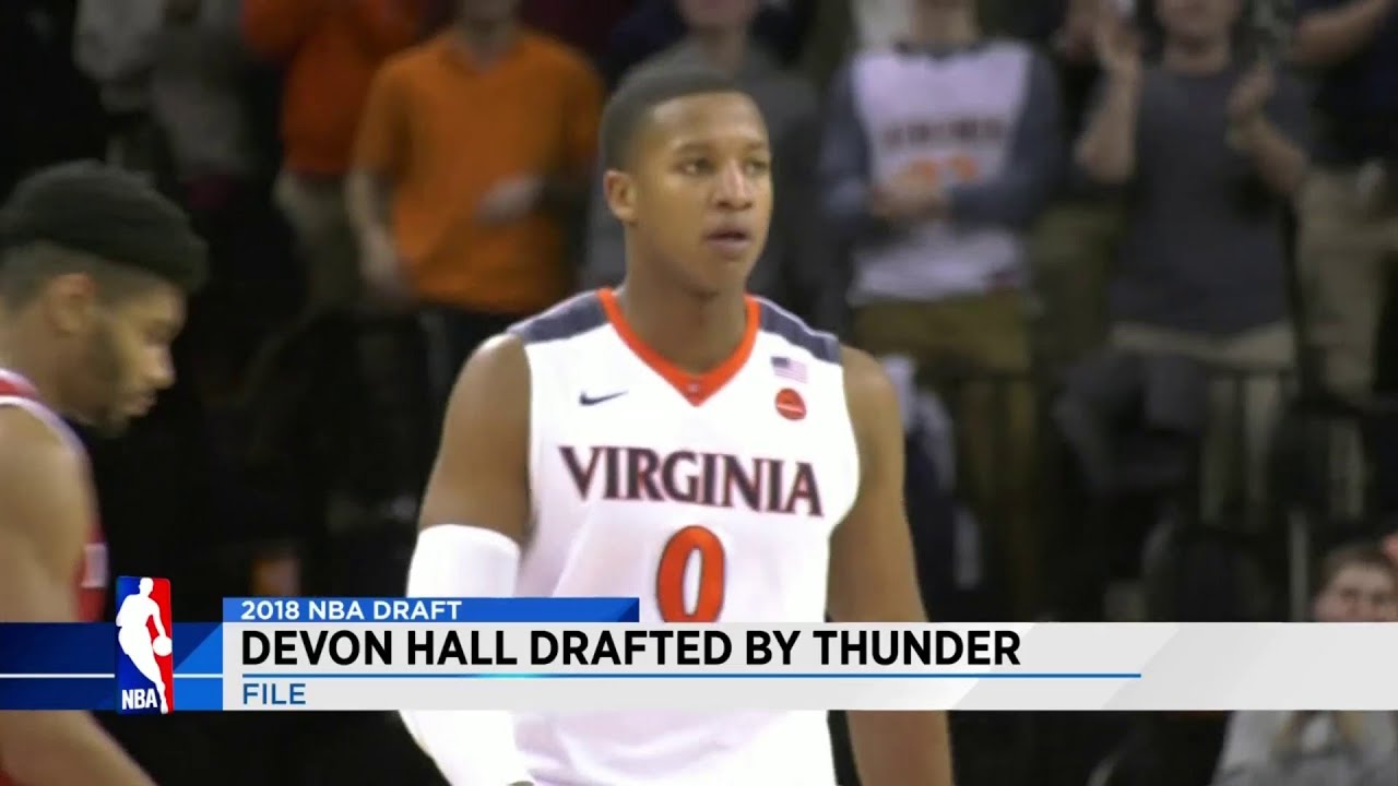 Former UVa guard Devon Hall drafted by OKC - YouTube