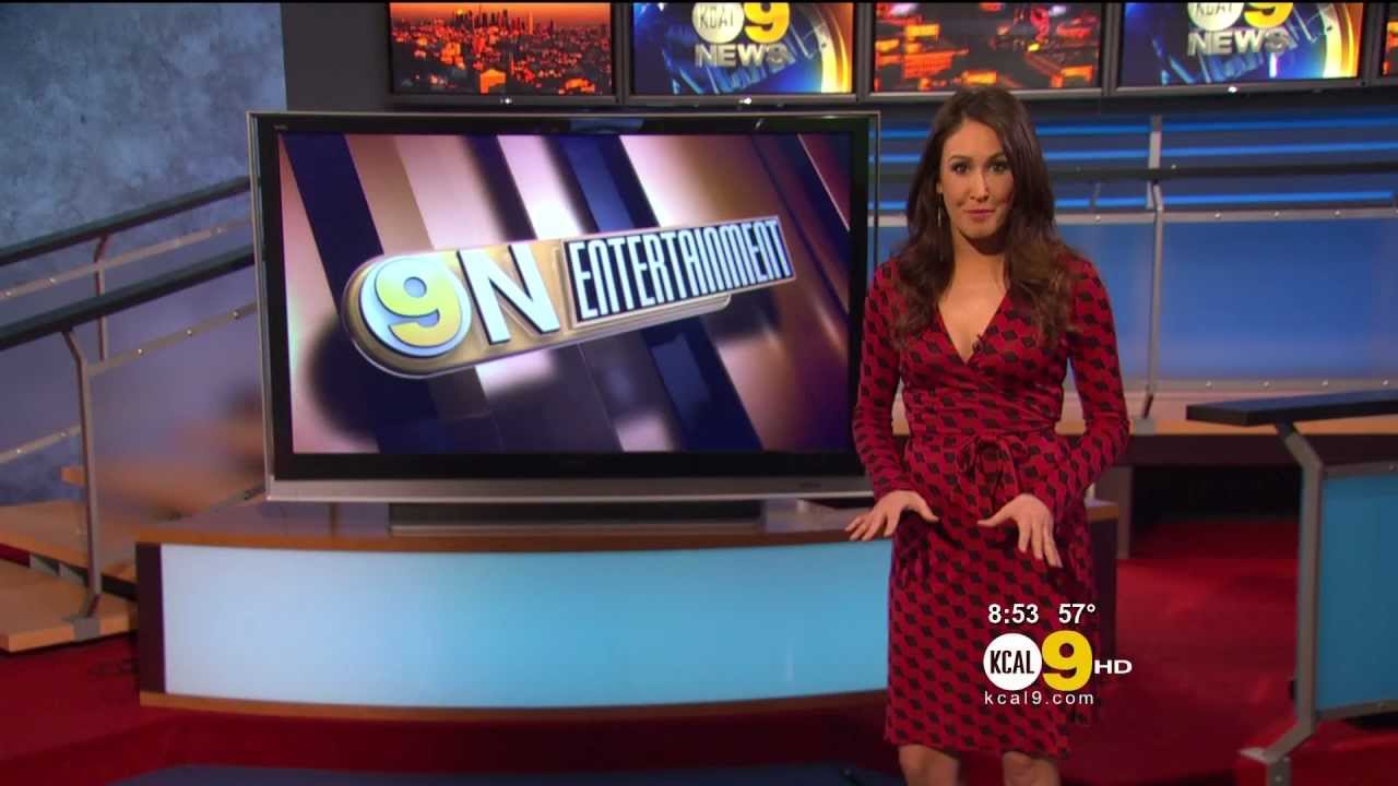 Suzanne Marques 2012/03/20 KCBS2/KCAL9 HD; Red and black dress, boots ...