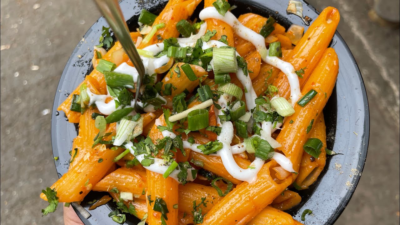 STREET STYLE PASTA😱 | BEST STREET PASTA EVER🥵 - YouTube