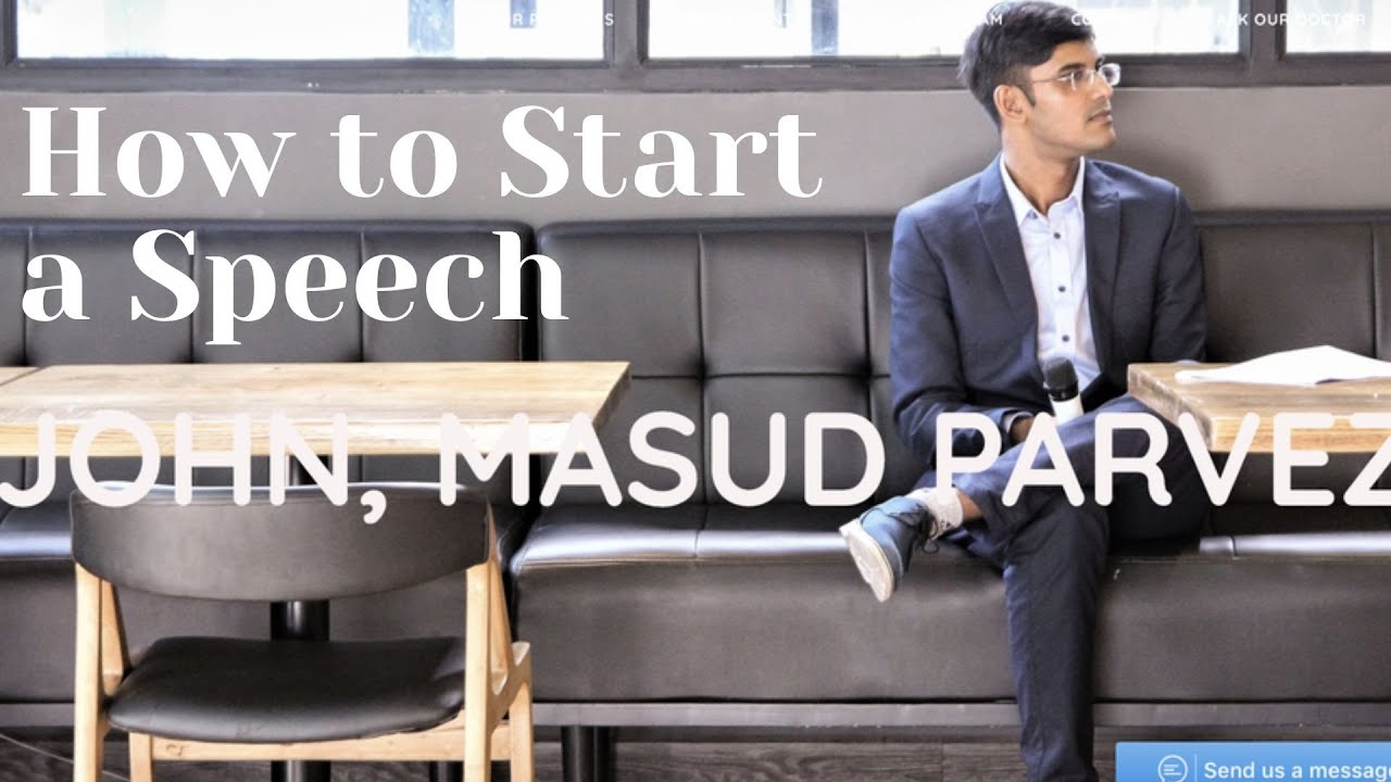 How to start a speech - YouTube
