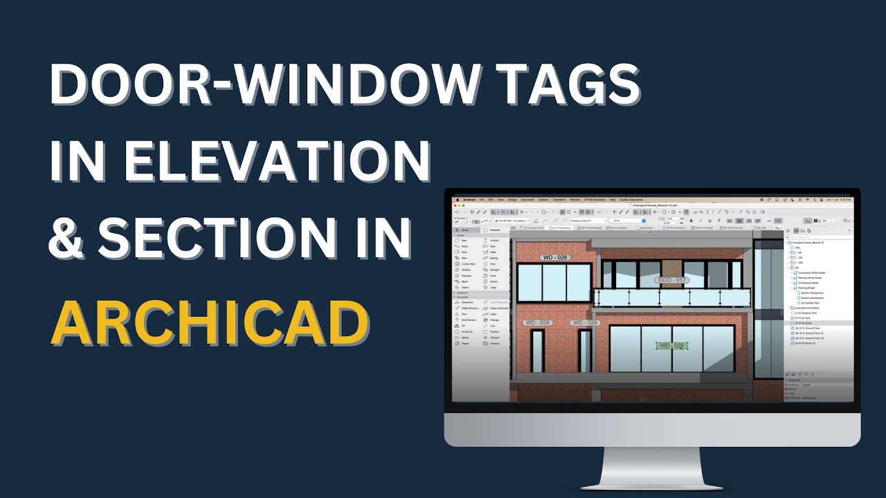 Door-Window Tags in Elevation & Section | Archicad - YouTube