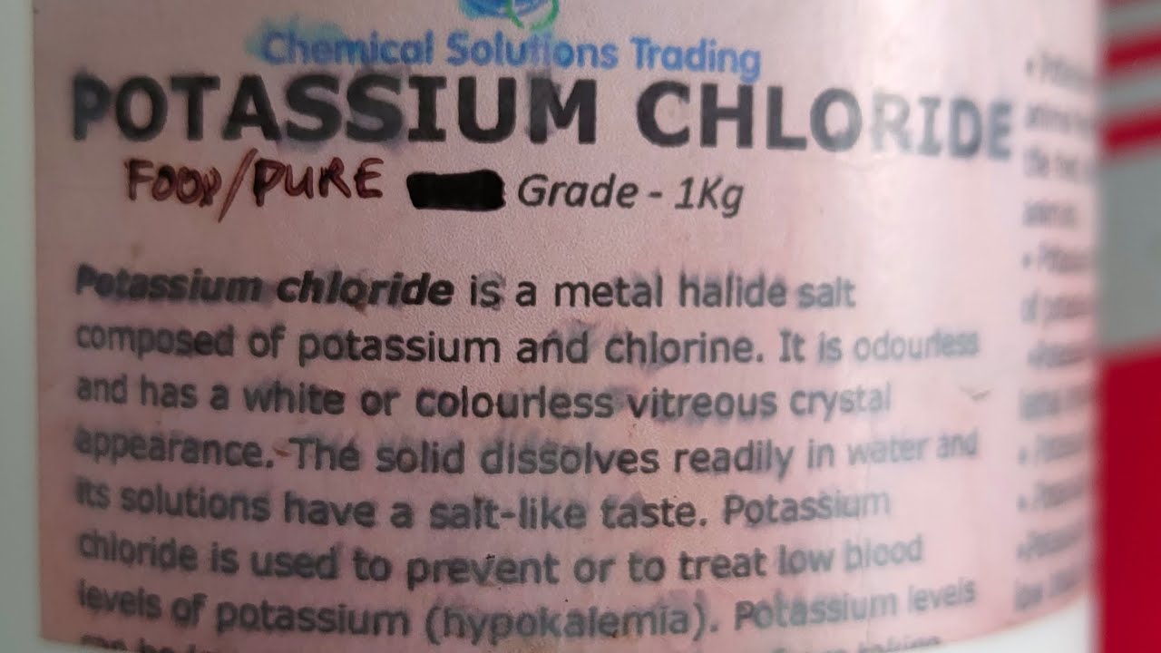 Potassium Chloride - How to use? - YouTube