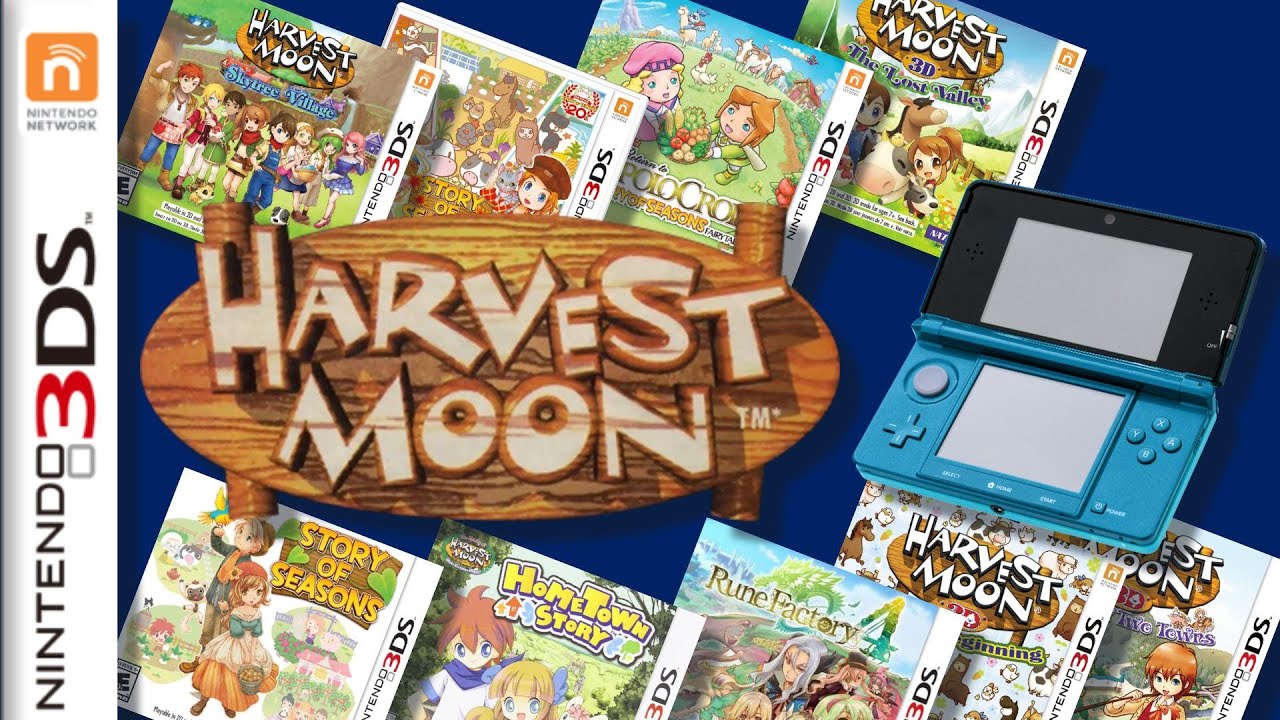 Todos Los Haverst Moon Para NIntedo 3DS - YouTube