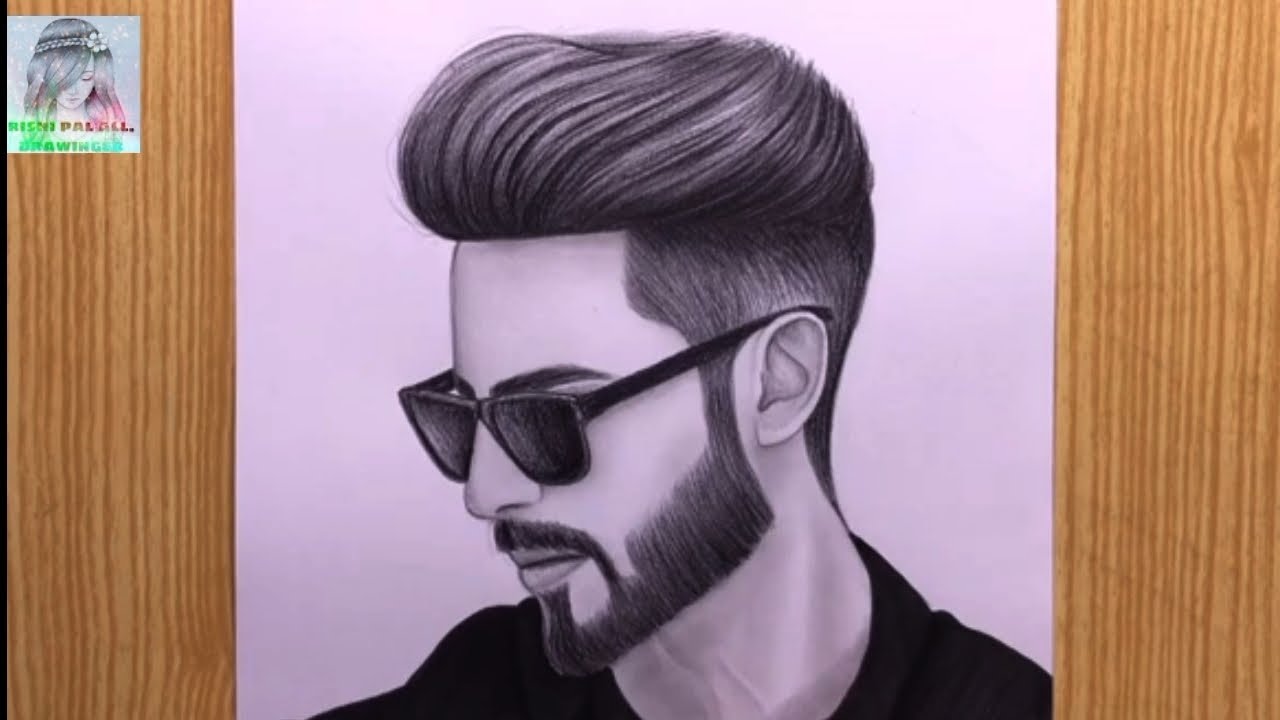 HOW TO DRAW A BOY WITH BLACK GALSSES - STEP BY STEP | A BOY DRAWING ...