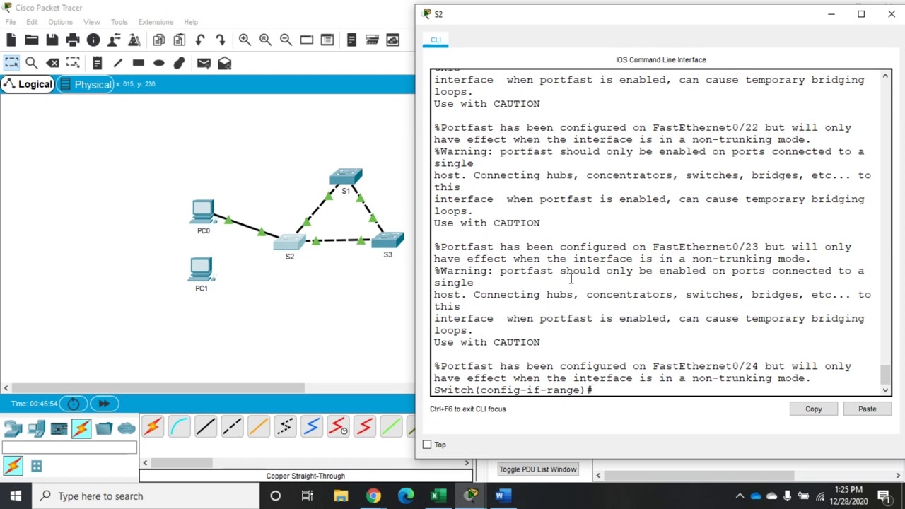 Configuring PortFast and BPDGuard - YouTube