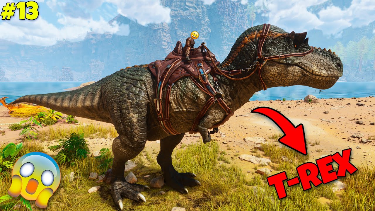 I TAME ONE OF THE STRONGEST DINO TYRANNOSAURUS | ARK SURVIVAL ASCENDED ...
