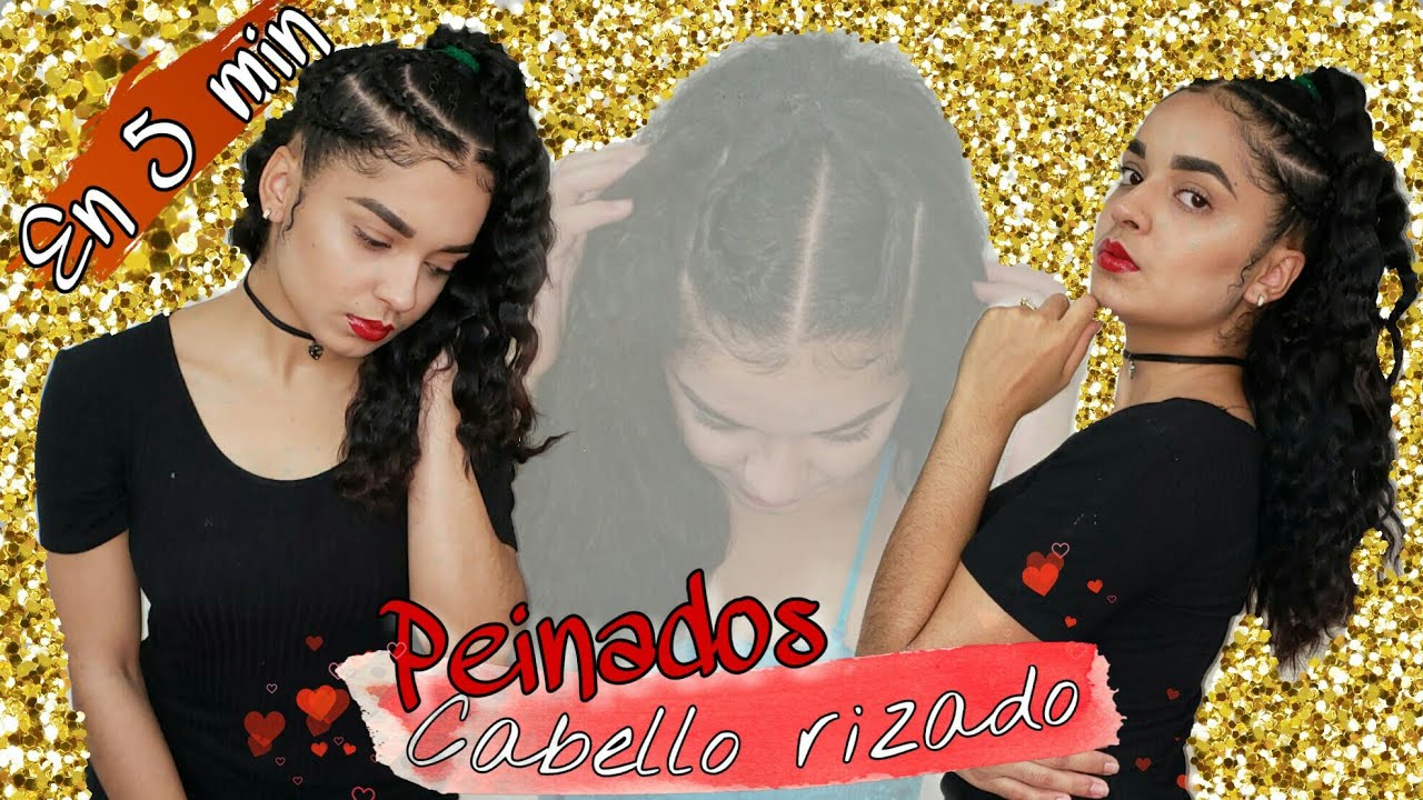 PEINADOS FÁCILES Y RÁPIDOS PARA CABELLO RIZADO. RIZA TU CABELLO SIN ...