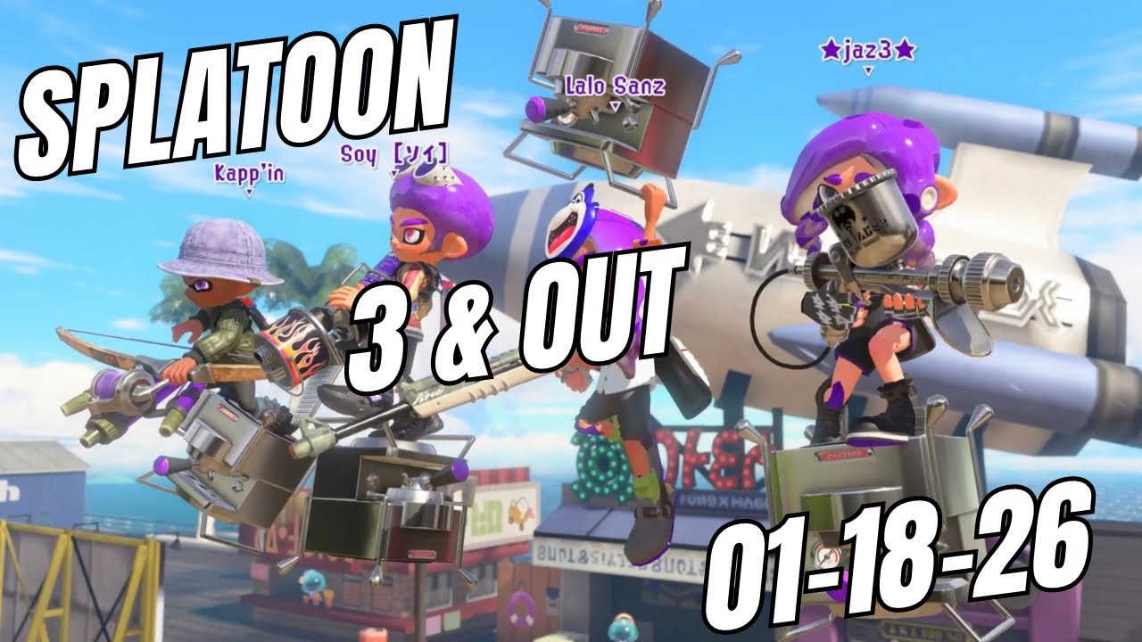 Bucket Mania. Splatoon 3 Gameplay, 3 & Out Session 01-18-26 - YouTube