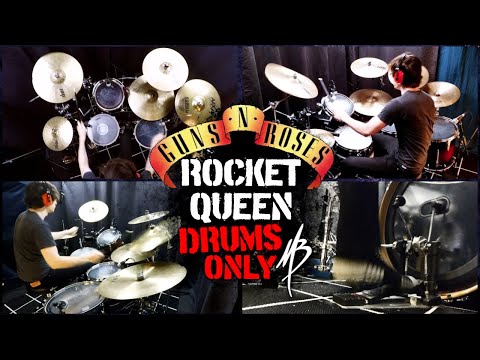 Guns N' Roses - Rocket Queen - Drums Only | MBDrums - YouTube
