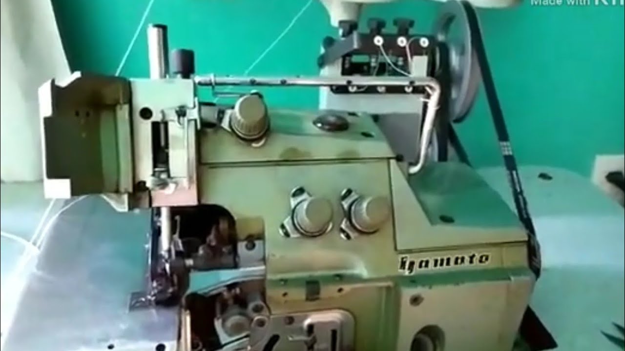 COMO PASSAR LINHA NA OVERLOQUE INDUSTRIAL YAMATO DCZ 203 D2 VERDINHA ...