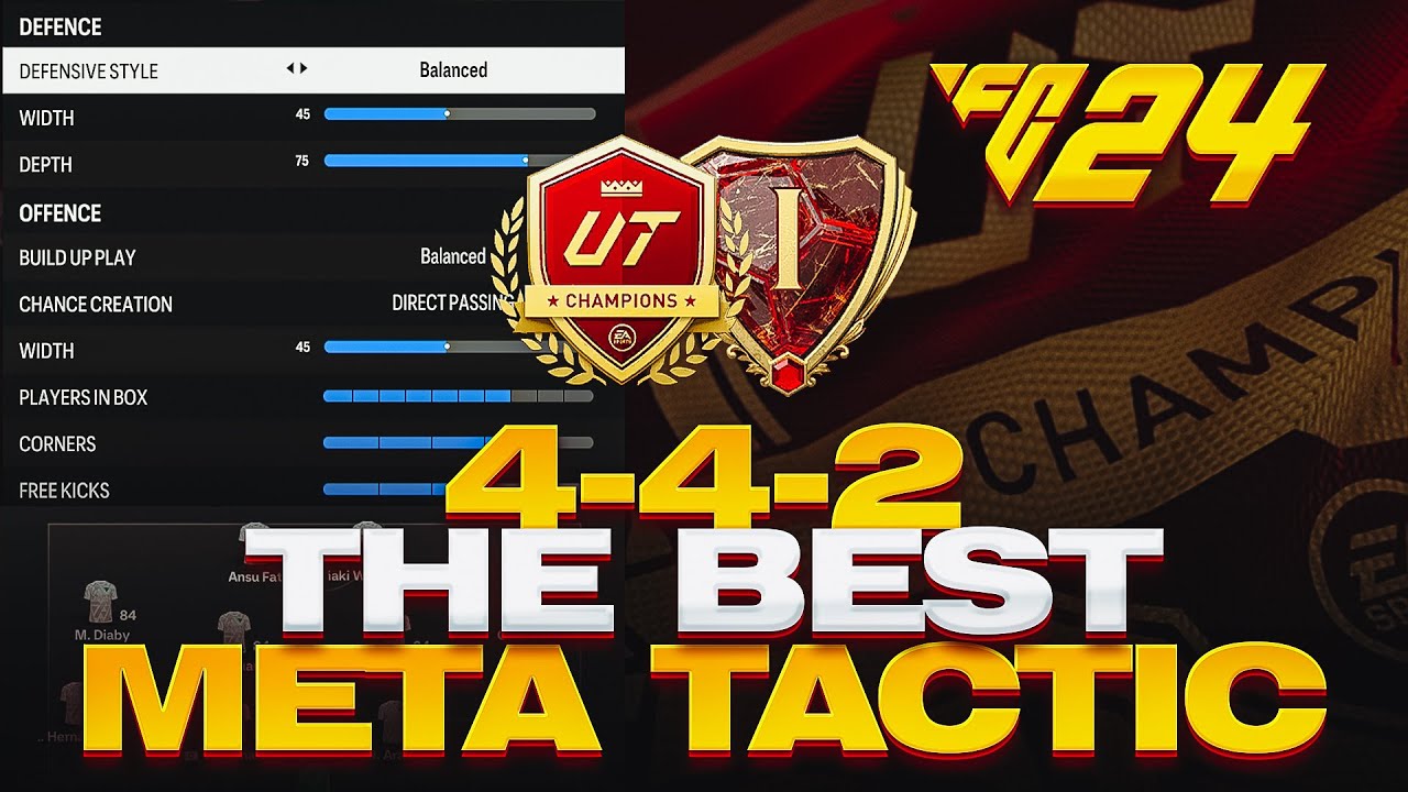 The Best Meta 4-4-2 Tactics #eafc24 #ultimateteam - YouTube