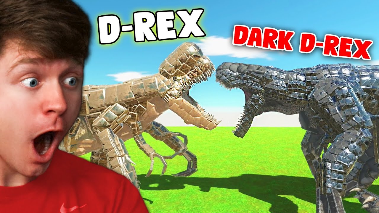DISTORTUS REX vs DARK DISTORTUS REX!? - Animal Revolt Battle Simulator ...