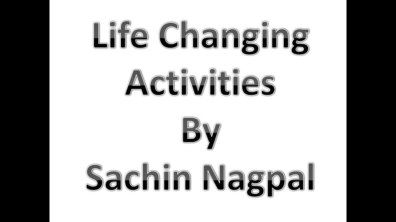 Life changing activities - YouTube
