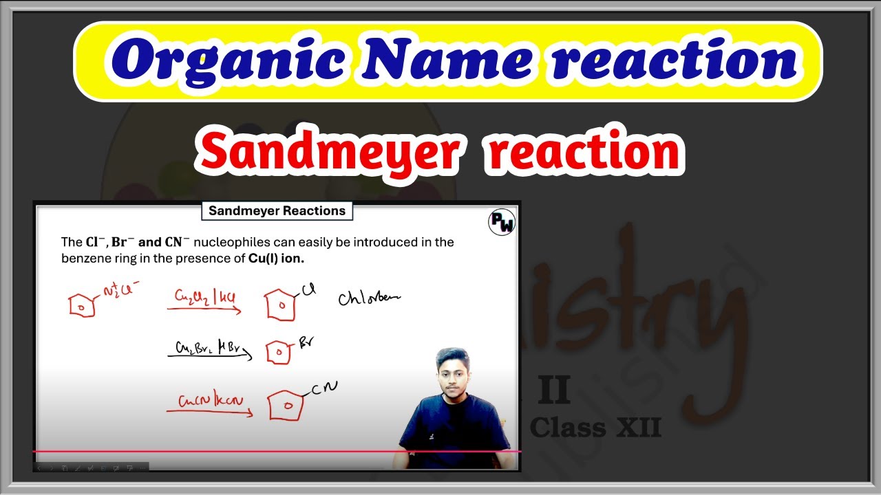 Sandmeyer reaction class 12 | Organic name reaction | IIT-JEE | NEET ...